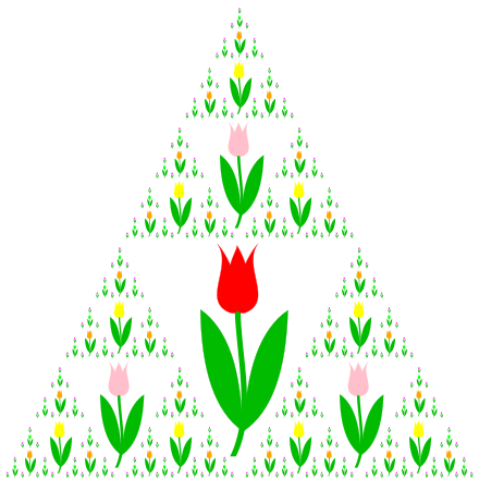 Flower Triangle Clip Art Image - ClipSafari