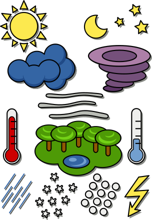 Weather chart symbols Clip Art Image - ClipSafari