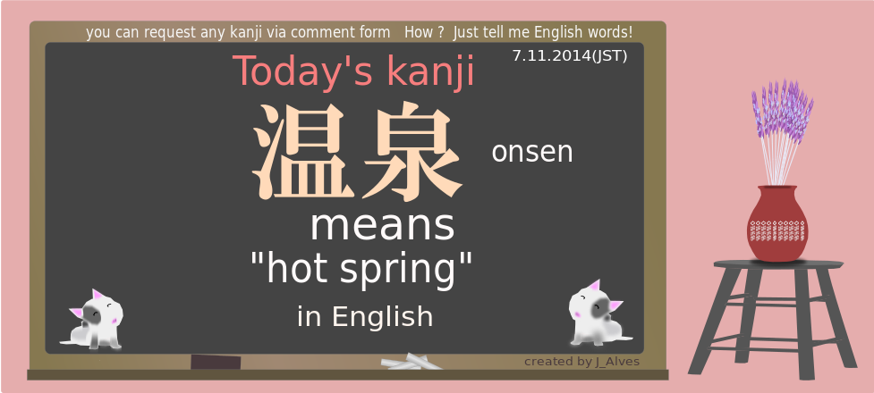 Hot Spring Word In Japanese Clip Art Image - ClipSafari