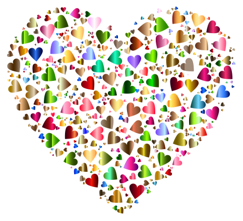Heart with many hearts Clip Art Image - ClipSafari