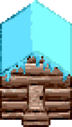 Pixelated Log Cabin Clip Art Image - ClipSafari