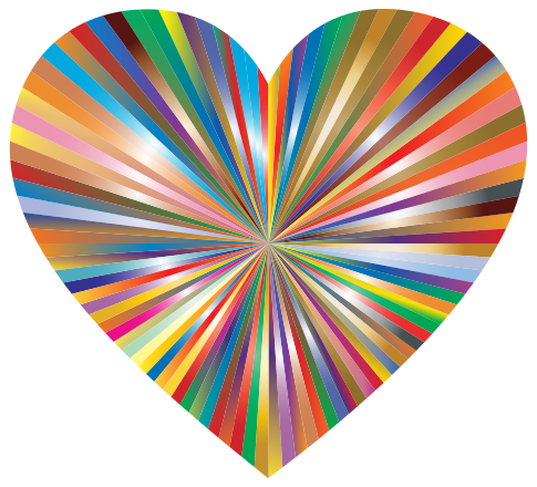 Rainbow Heart Clip Art Image - ClipSafari