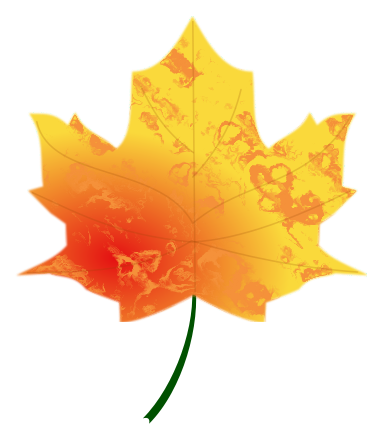 Orange Fall Leaf Clip Art