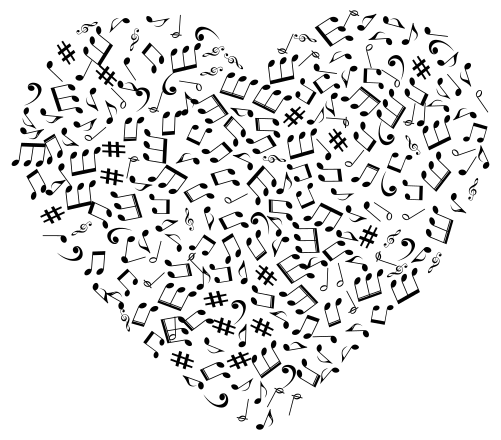 Musical Note Heart Clip Art Image - ClipSafari