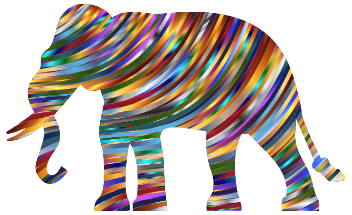 Colorful Elephant Clip Art Image - ClipSafari