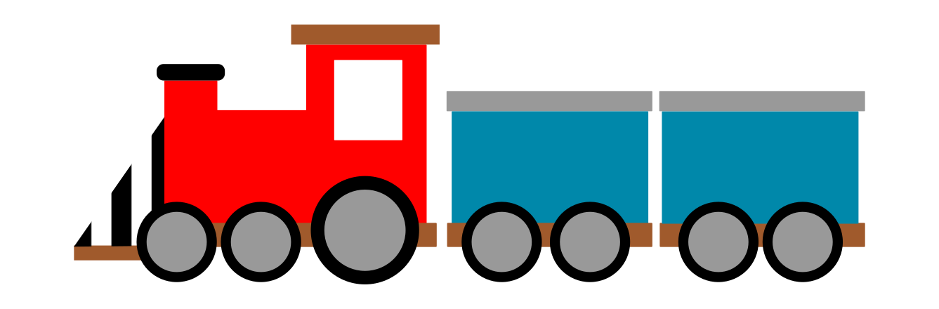 Red and Blue Train Clip Art Image - ClipSafari