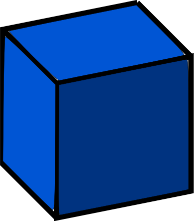 Blue Cube Clip Art Image - ClipSafari
