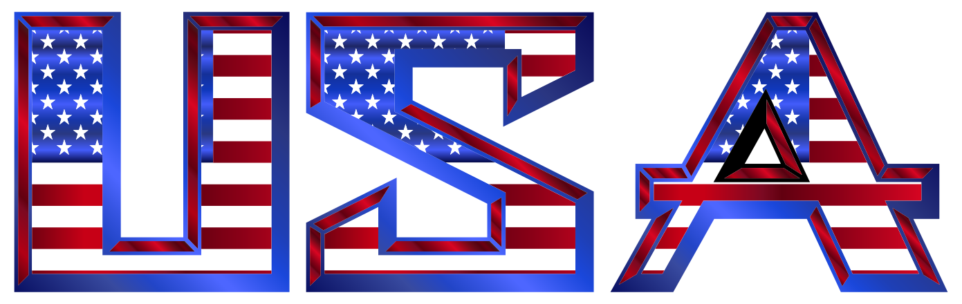 USA Letter Map Clip Art Image - ClipSafari