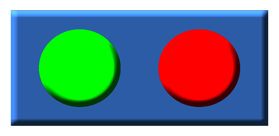 Two Red and Green Buttons Clip Art Image - ClipSafari