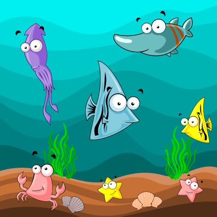 Fishes in the Sea Clip Art Image - ClipSafari