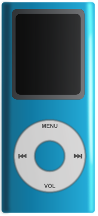 Blue iPod Clip Art Image - ClipSafari