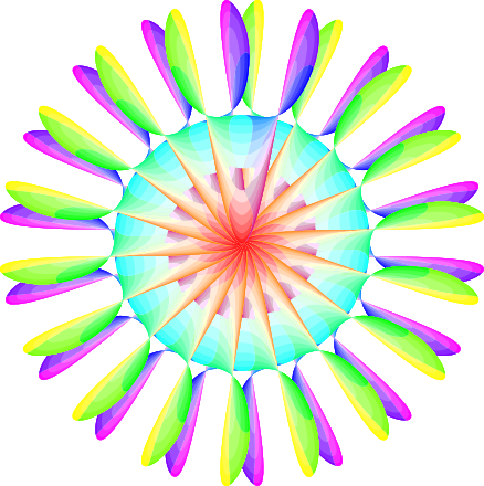 Colorful Flower Pattern Clip Art Image - ClipSafari