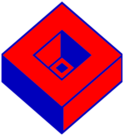 Red and Blue Cube Clip Art Image - ClipSafari