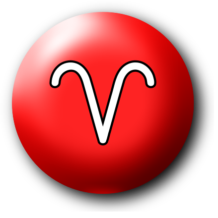 Red Aries Symbol Clip Art Image - ClipSafari
