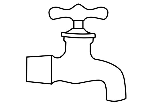 Faucet Coloring Clip Art Image - ClipSafari