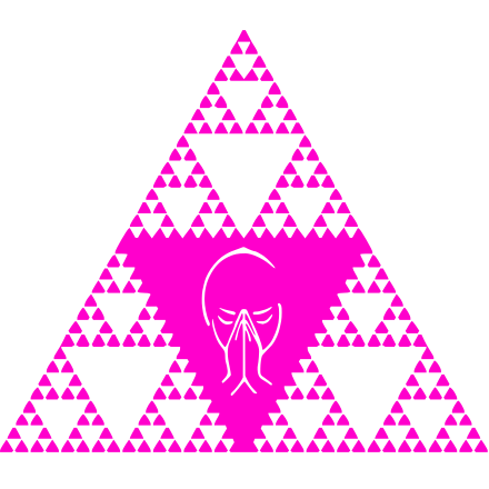 Triangle with a face Clip Art Image - ClipSafari