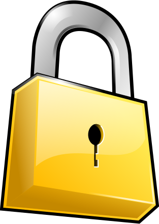 Yellow Lock Clip Art Image - ClipSafari