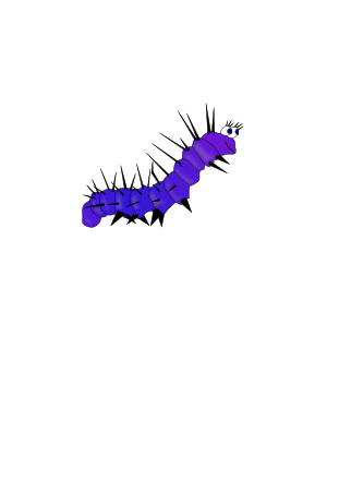 Purple Caterpillar Clip Art Image - ClipSafari