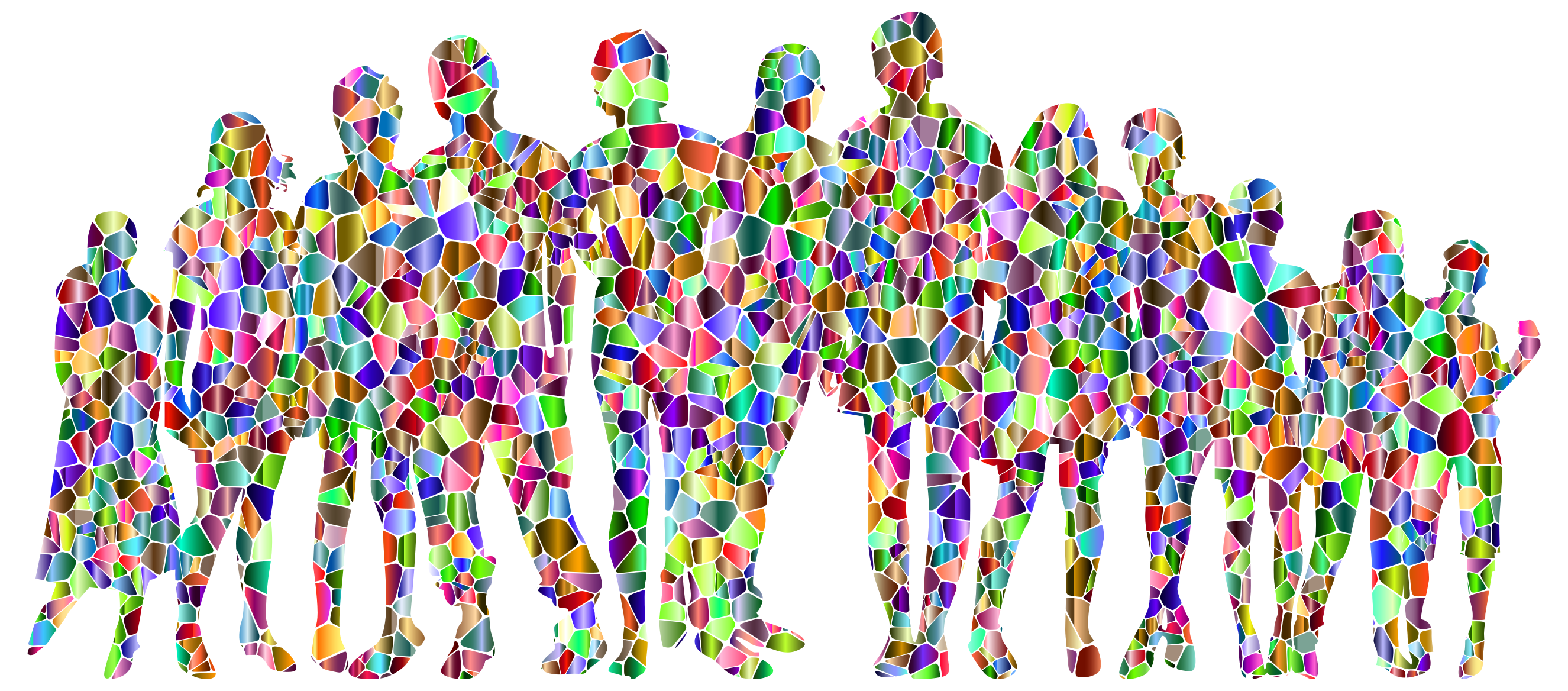 Chromatic Group Of People Clip Art Image ClipSafari