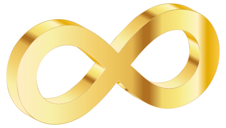 Golden Infinity Symbol Clip Art Image - ClipSafari