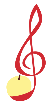 Treble Clef Apple Clip Art Image - ClipSafari
