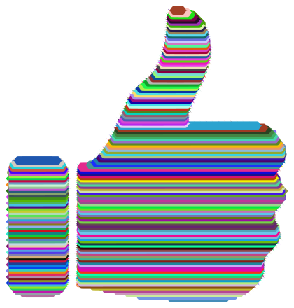 Colorful Thumbs Up Clip Art Image - ClipSafari
