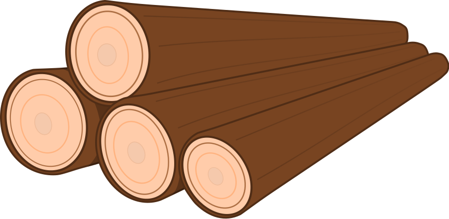 Four Logs Clip Art Image - ClipSafari