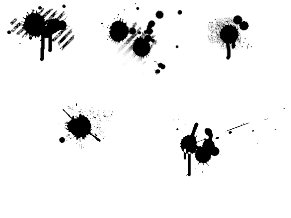 Blurred Ink Splatters Clip Art Image - ClipSafari