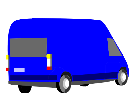 Blue Van Clip Art Image - ClipSafari