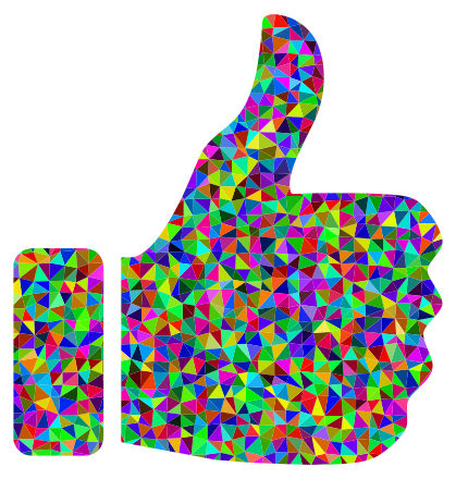 Colorful Thumbs Up Clip Art Image - ClipSafari