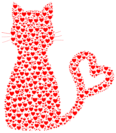 Heart Cat Clip Art Image - ClipSafari