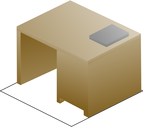 Isometric Desk Back View Clip Art Image - ClipSafari