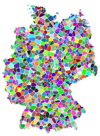 Colorful Map of Germany Clip Art Image - ClipSafari