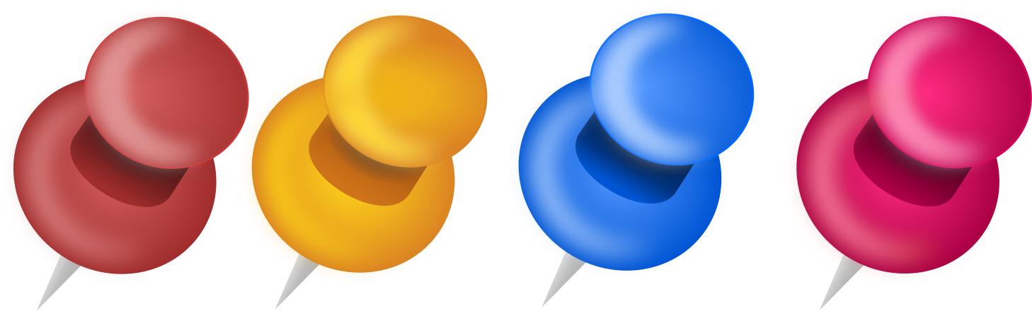 Push Pins Clip Art Image - ClipSafari