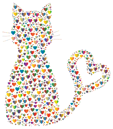 Heart Cat Clip Art Image - ClipSafari