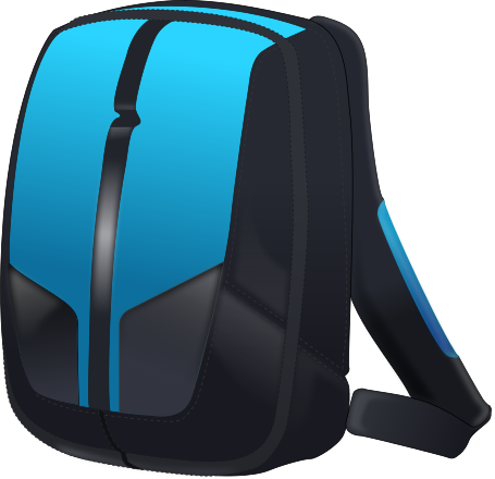 Blue backpack Clip Art Image - ClipSafari