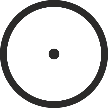 Circle with dot. Clip Art Image - ClipSafari