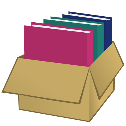 Books in a box Clip Art Image - ClipSafari