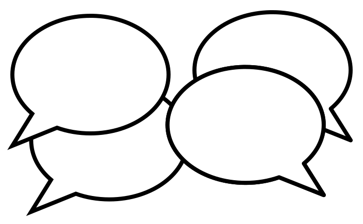 Three Speech Bubbles Clip Art Image - ClipSafari