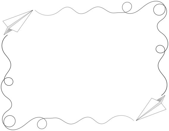 Paper Airplane Frame Clip Art Image - ClipSafari