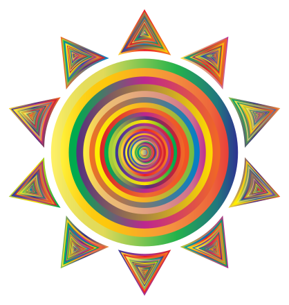 Colorful Sun Clip Art Image - ClipSafari