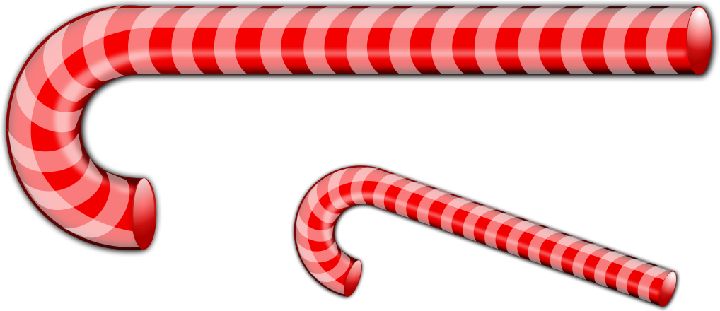 Red Candy Canes Clip Art Image - ClipSafari