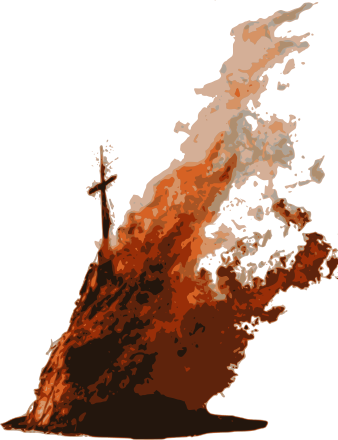 The Burning Cross Clip Art Image - ClipSafari