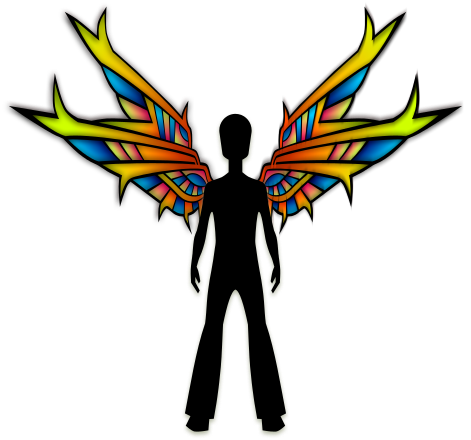 Wings Person Clip Art Image - ClipSafari