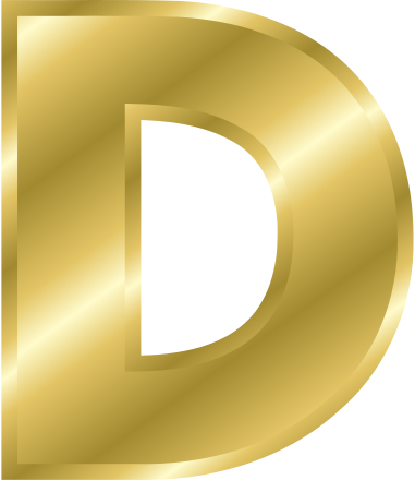Gold Letter D Clip Art Image - ClipSafari