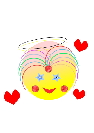 Smiley Face with Heart Clip Art Image - ClipSafari
