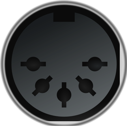 Midi Female Connector Clip Art Image - ClipSafari