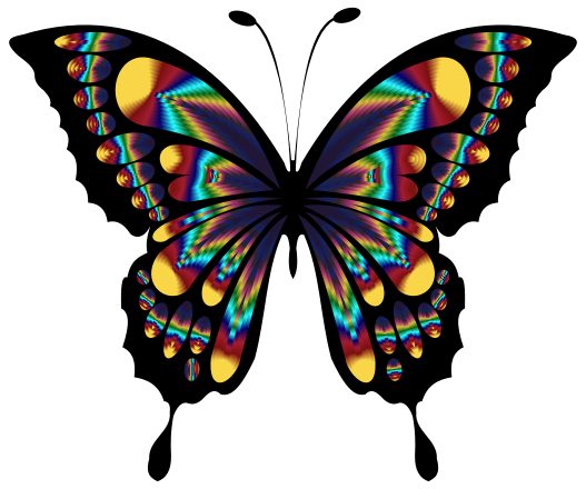 Colorful Butterfly Clip Art Image - ClipSafari