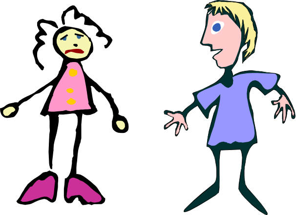 Two Stick Figures Clip Art Image - ClipSafari