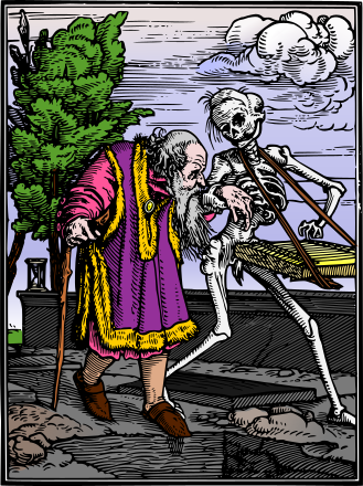 Old Man And Death Clip Art Image - ClipSafari